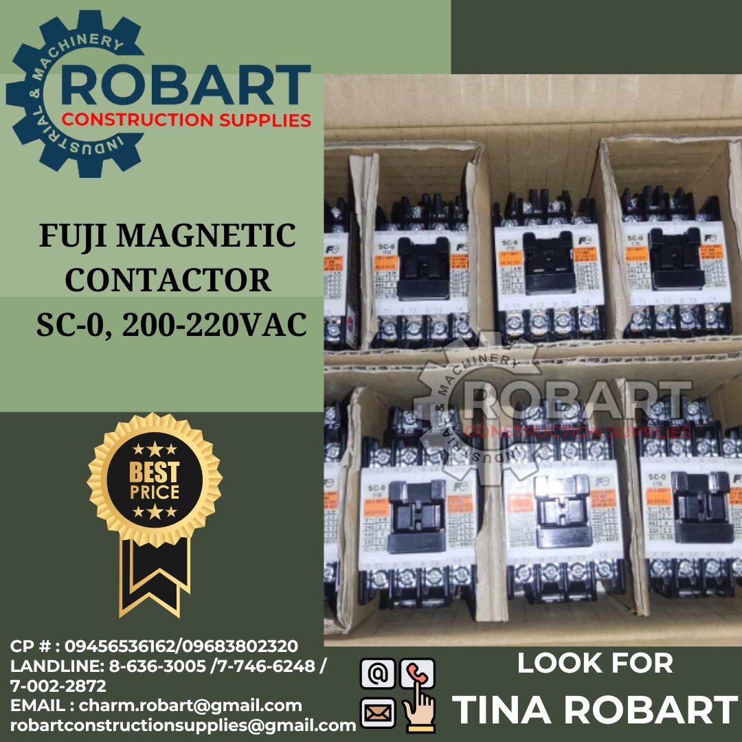 Fuji Magnetic Contactor SC-0, 200-220vac, Commercial & Industrial ...