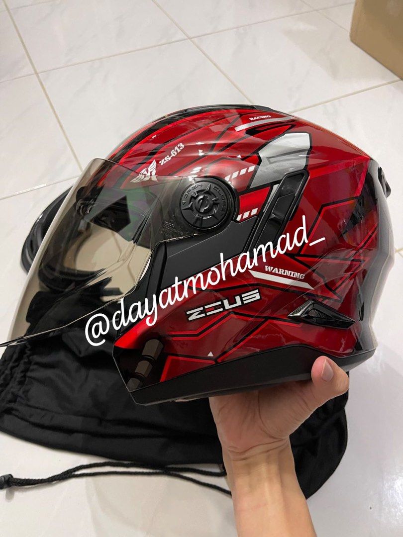 HELMET ZEUS GJ-613 (GUNDAM EDITION), Motorbikes on Carousell