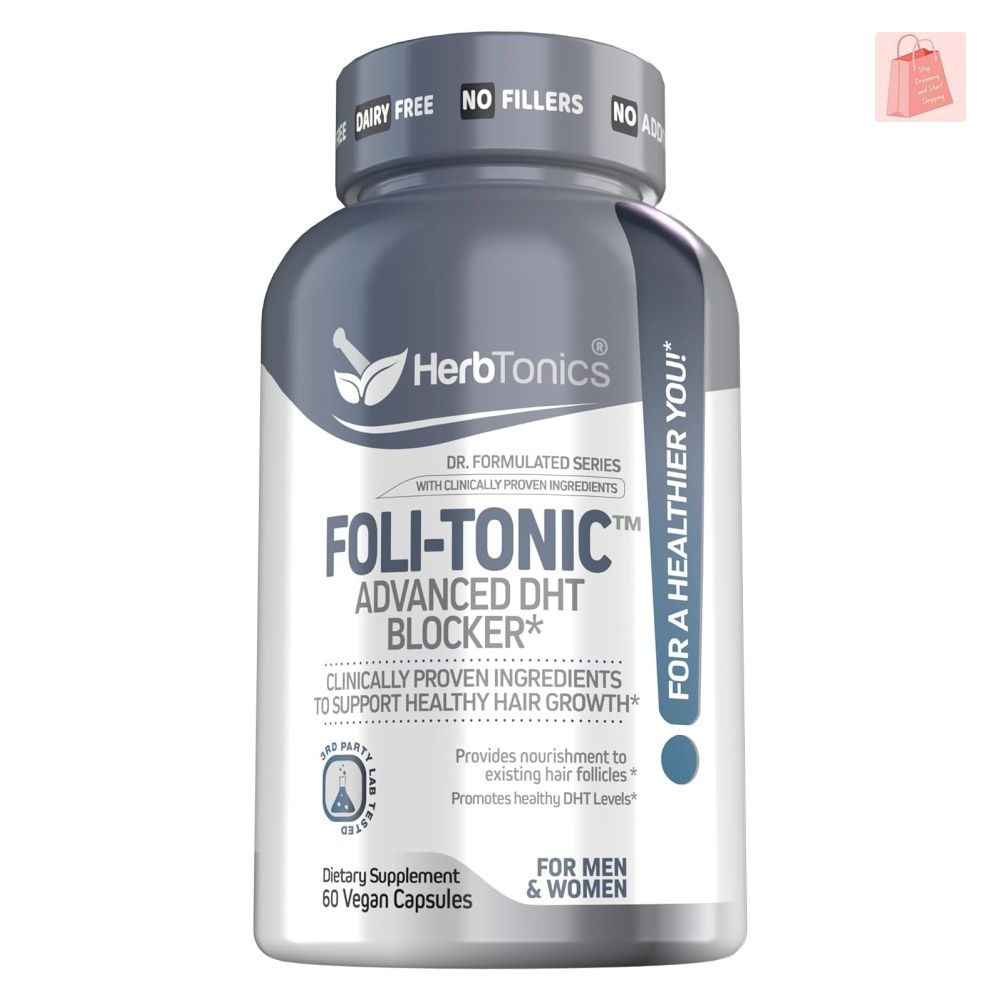 Herbtonics Foli-Tonic DHT Blocker To Stop Hair Loss Hair Thinning ...