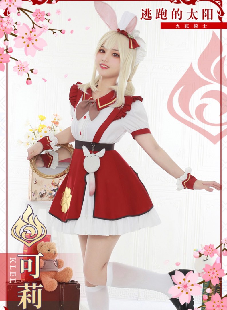 [Instock/PO] Klee Maid Cosplay Genshin Impact, Hobbies & Toys ...