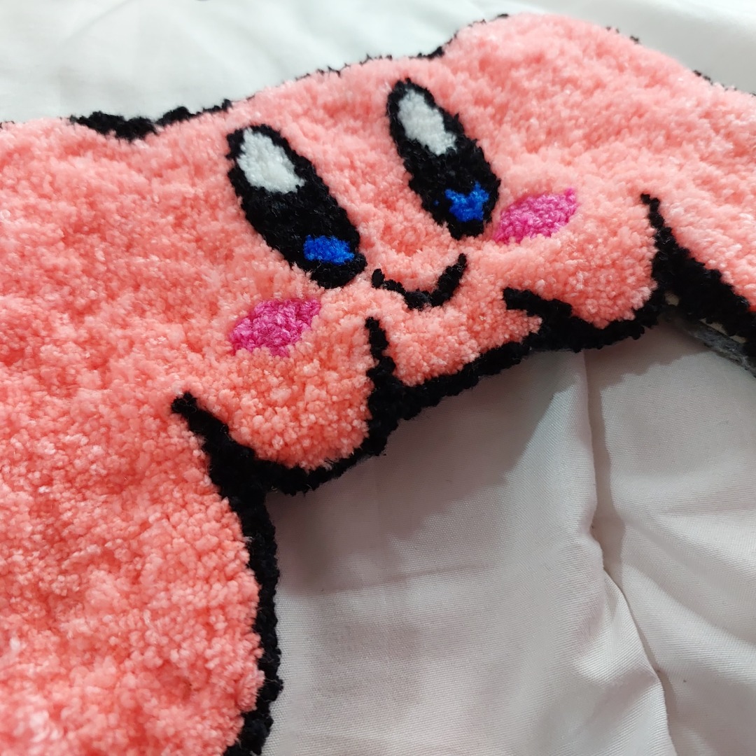 Kirby game remote rug, Furniture & Home Living, Home Decor, Carpets ...