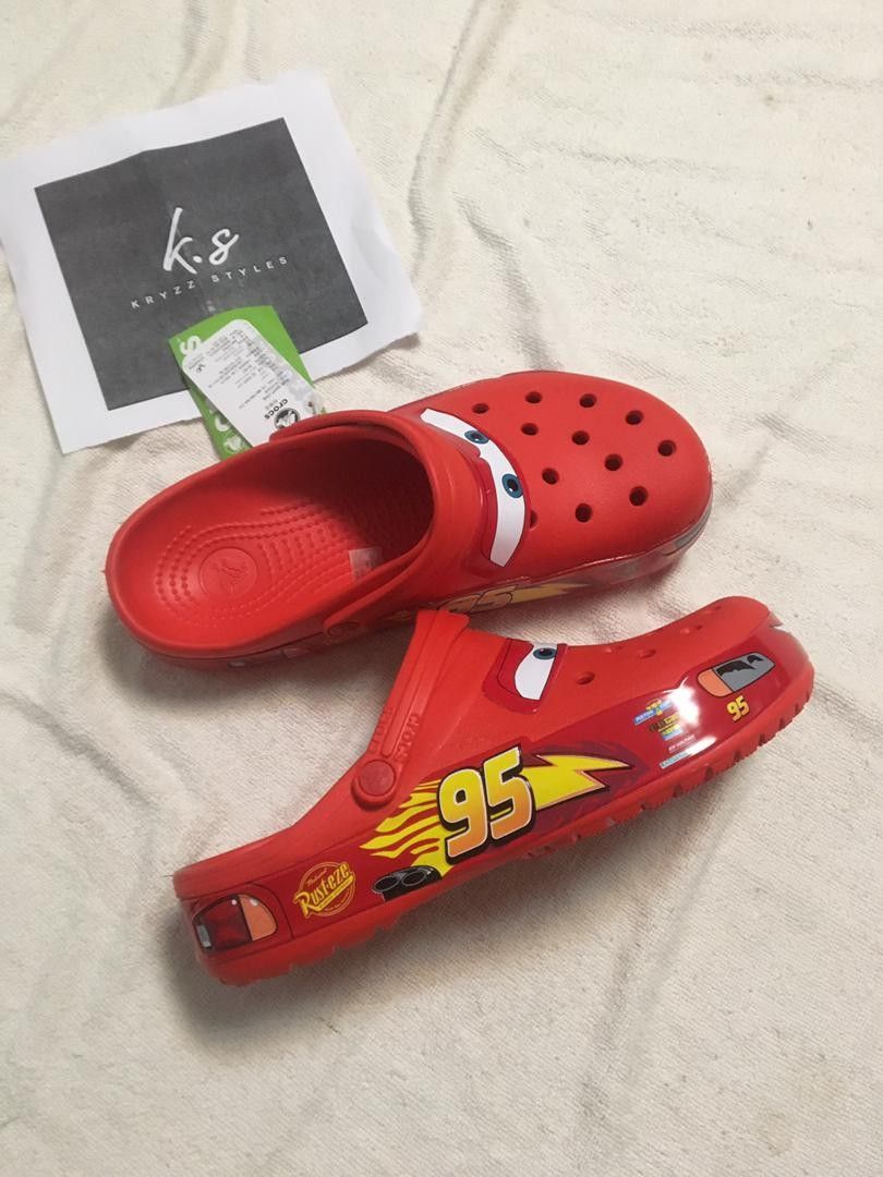 Lightning Mcqueen Cars Crocs, Men's Fashion, Footwear, Casual Shoes on ...