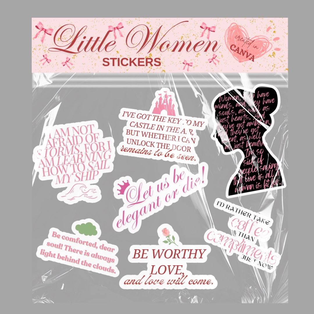LITTLE WOMEN STICKERS | Quotes Sticker Set | Printable and downloadable ...