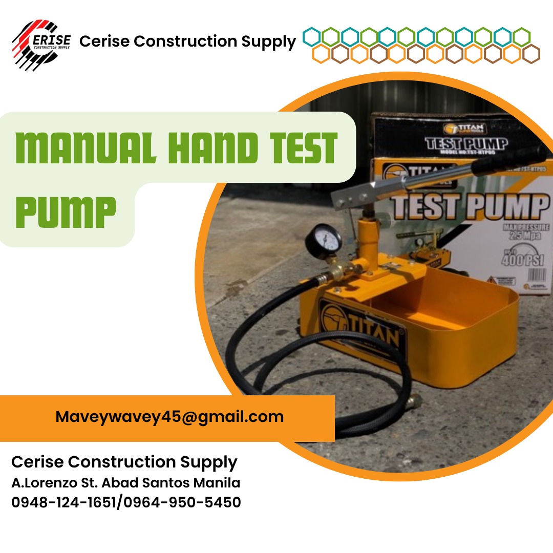 Manual Hand Test Pump, Commercial & Industrial, Construction Tools ...