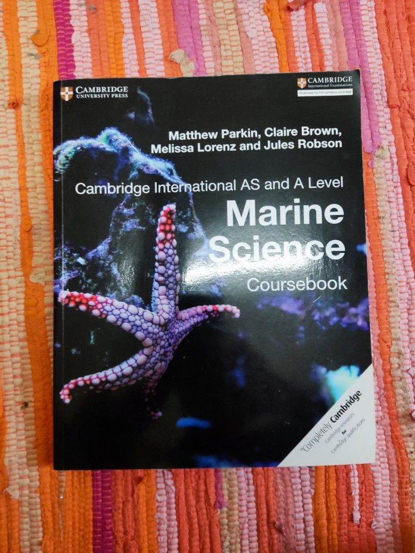 Marine Science Cambridge A-Level CAIE Textbook & Coursebook, Hobbies ...