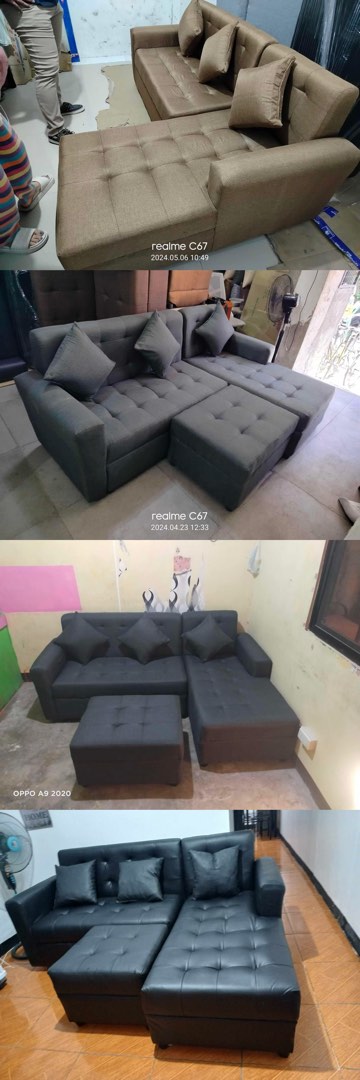 MEDIUM SIZE SOFA SET L TYPE, Furniture & Home Living, Furniture, Sofas ...