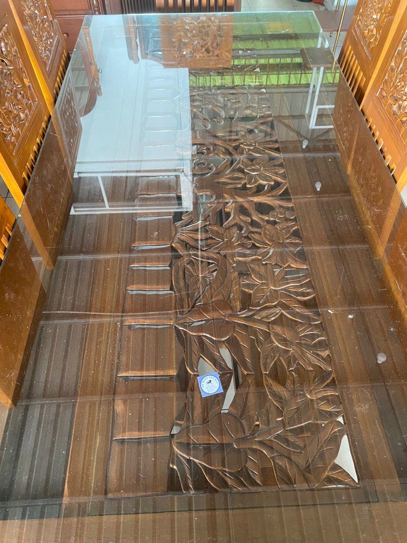 Meja Makan Kayu Jati Muda, Furniture & Home Living, Furniture, Tables ...