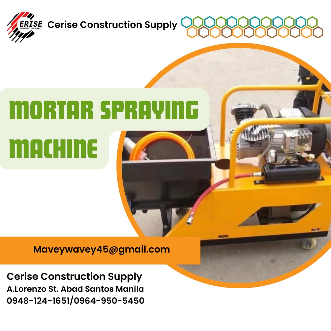 Mortar Sprayer Machine, Commercial & Industrial, Construction Tools ...
