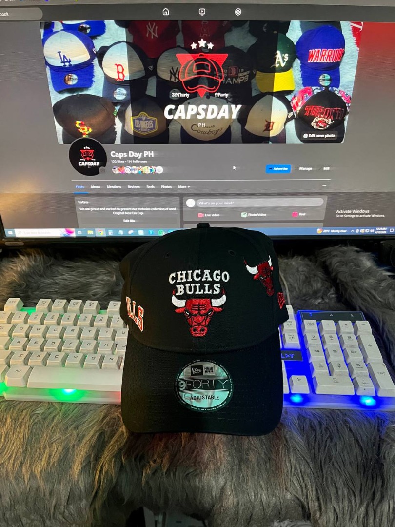New Era Caps Chicago Bulls Multi Logos 9Forty Adjustable Cap, Men's ...