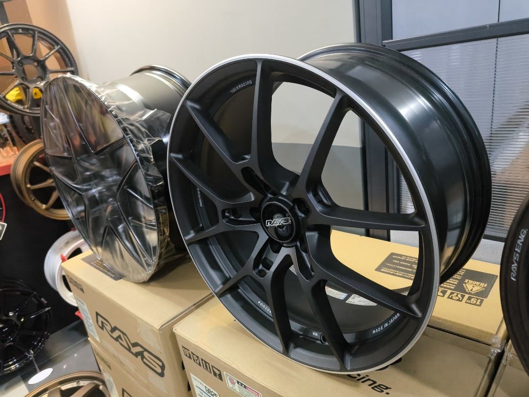 NEW SPORT RIM 19 INCH ORIGINAL JAPAN RAYS G025 GOLF JETTAL PASSAT B8 ...