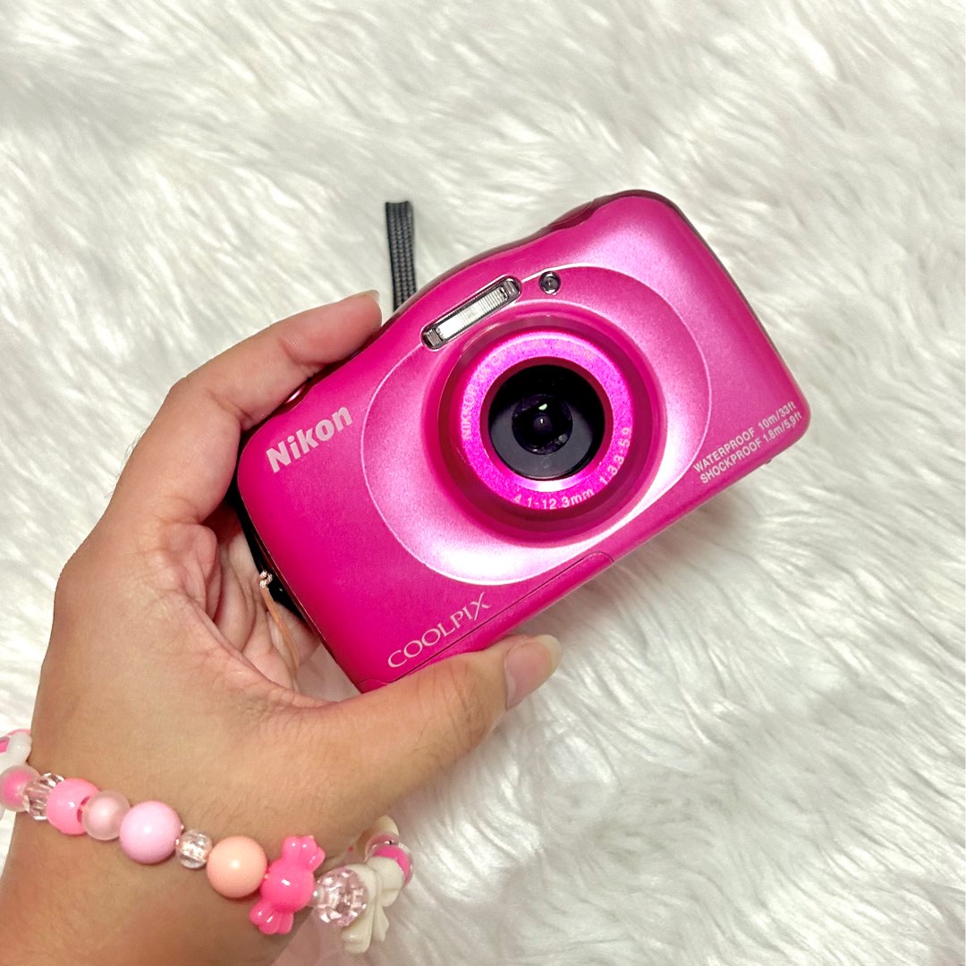 Nikon Coolpix W100 Rare Pink Digicam Digital Camera, Photography ...