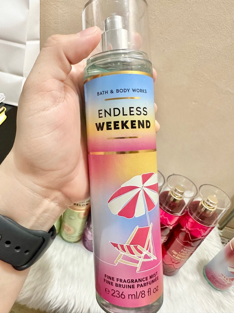 Original Bath and Body Works Endless Weekend Fragrance Mist, Beauty & Personal Care, Fragrance ...