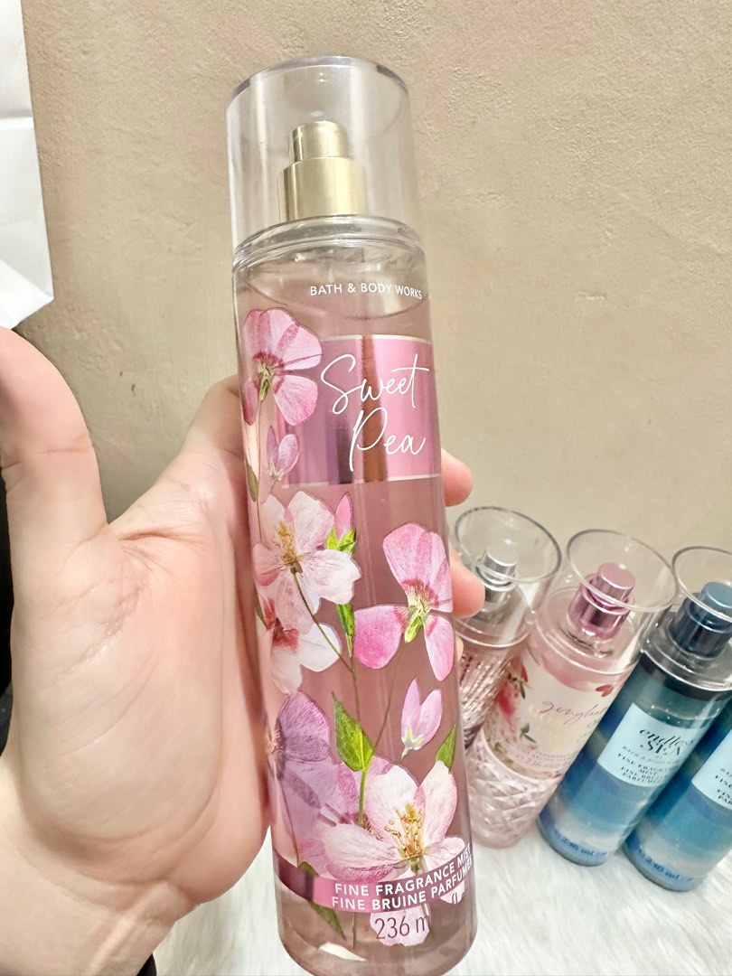 Original Bath and Body Works Sweet Pea Fragrance Mist, Beauty & Personal Care, Fragrance ...
