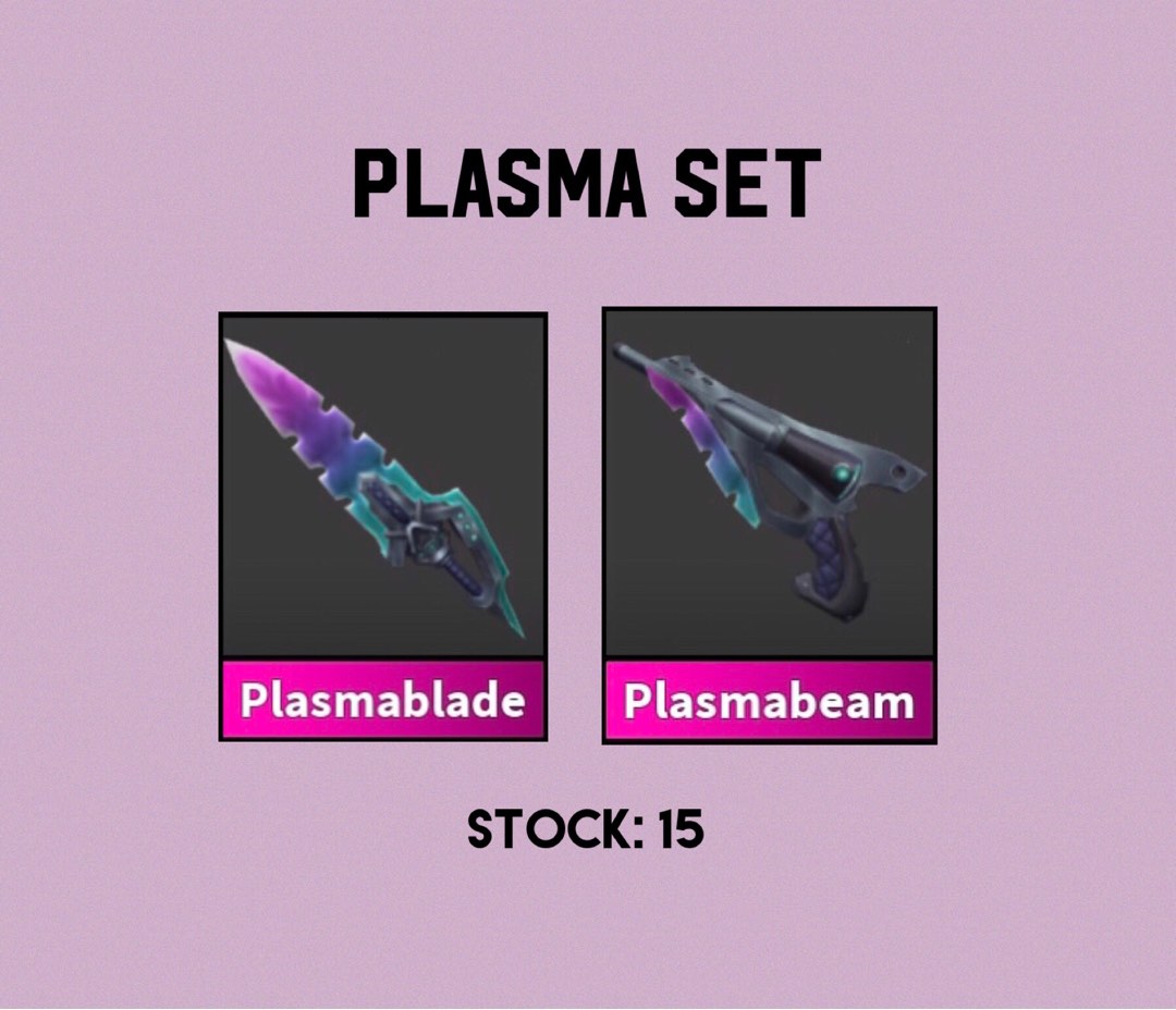 Plasma Set | MM2 Game (READ DESC), Video Gaming, Gaming Accessories, In-Game Products on Carousell