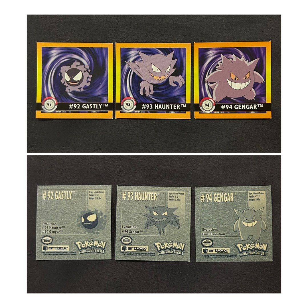 Pokemon 1999 Artbox Sticker, Hobbies & Toys, Toys & Games on Carousell