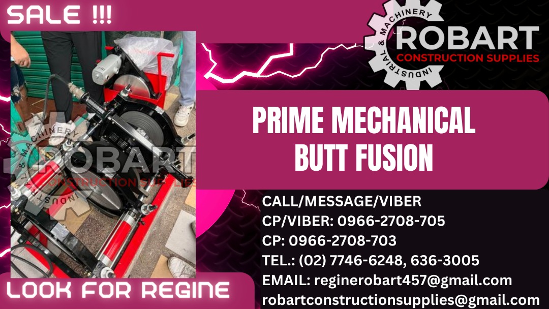 PRIME MECHANICAL BUTT FUSION, Commercial & Industrial, Construction Tools & Equipment on Carousell