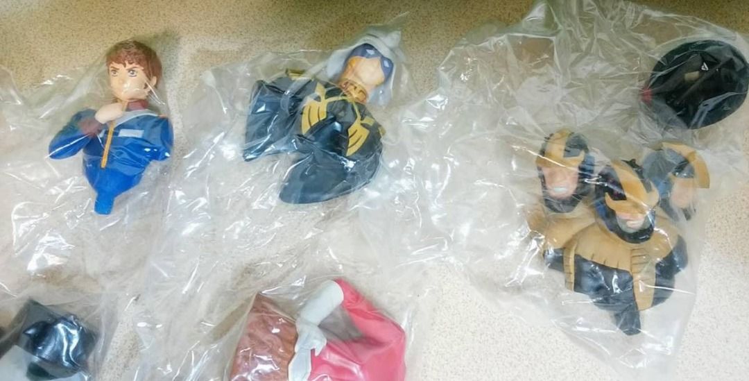 [SET of 5] Gundam Character Mini Bust Figure Set (Amuro Ray, Char ...