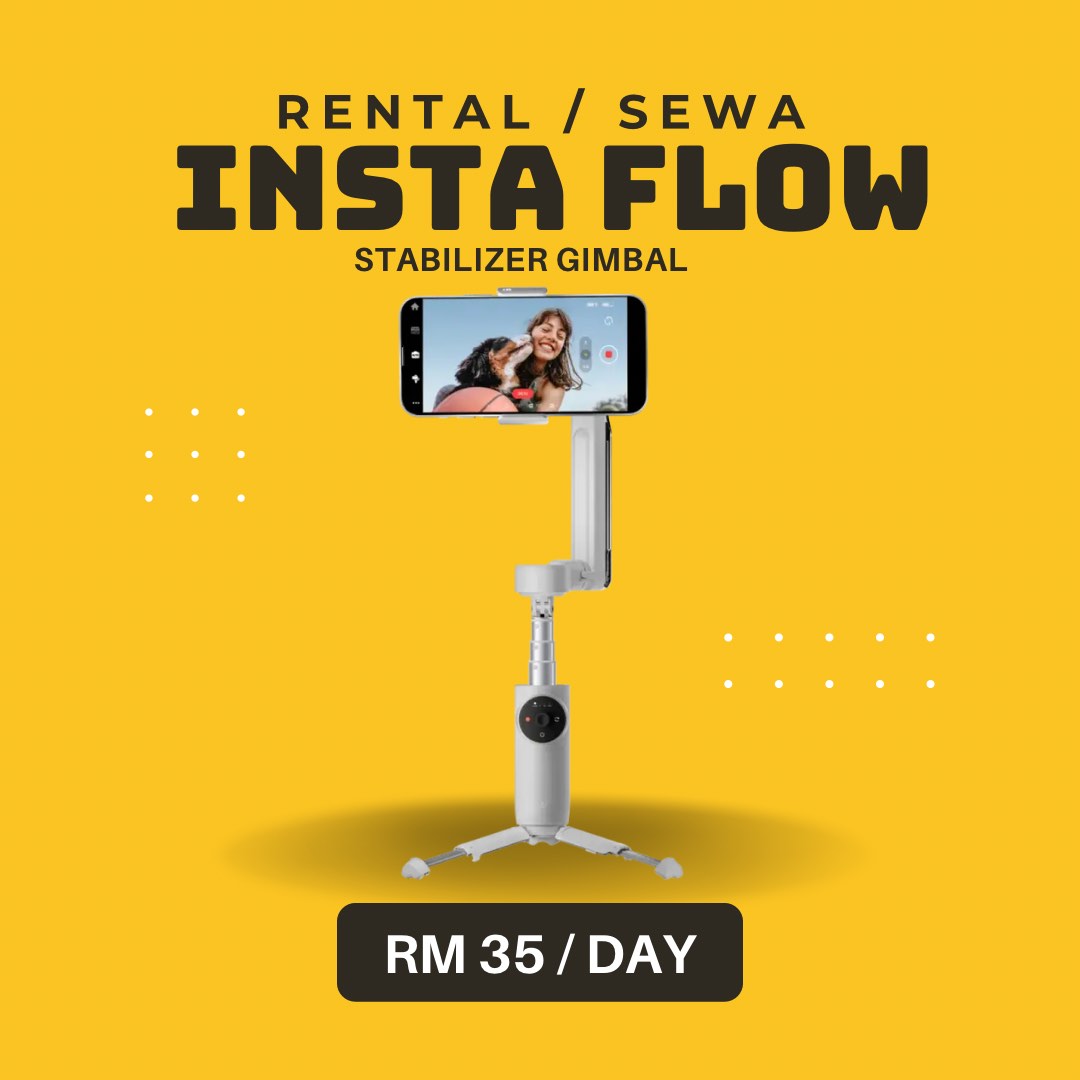 SEWA/RENT Gimbal Stabilizer Insta Flow, Photography, Photography ...