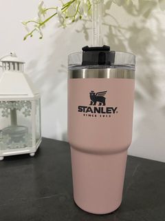 40oz Stanley Pink Parade/ Starbucks stanley dusty blue/ grey, Furniture ...