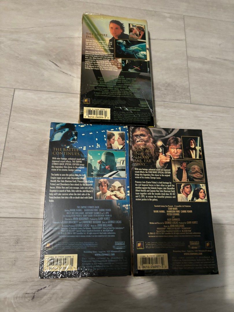 Star Wars Special Edition VHS & Various Videos, Hobbies & Toys, Toys ...
