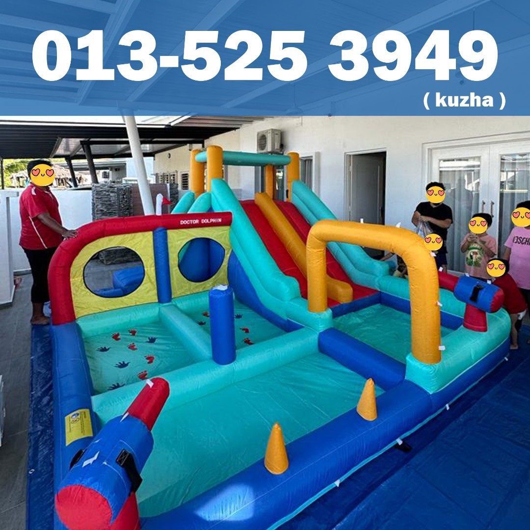 Swimming Pool Slide with Playground, Sewa Pool Besar, Doctor Dolphin ...