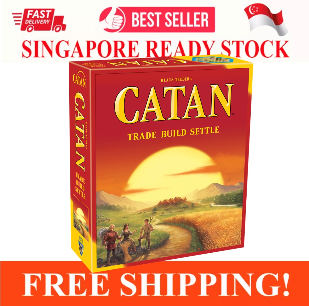 THE SETTLERS OF CATAN THE BOARD GAME WAR GAME CLEVER TRADING GAME ...