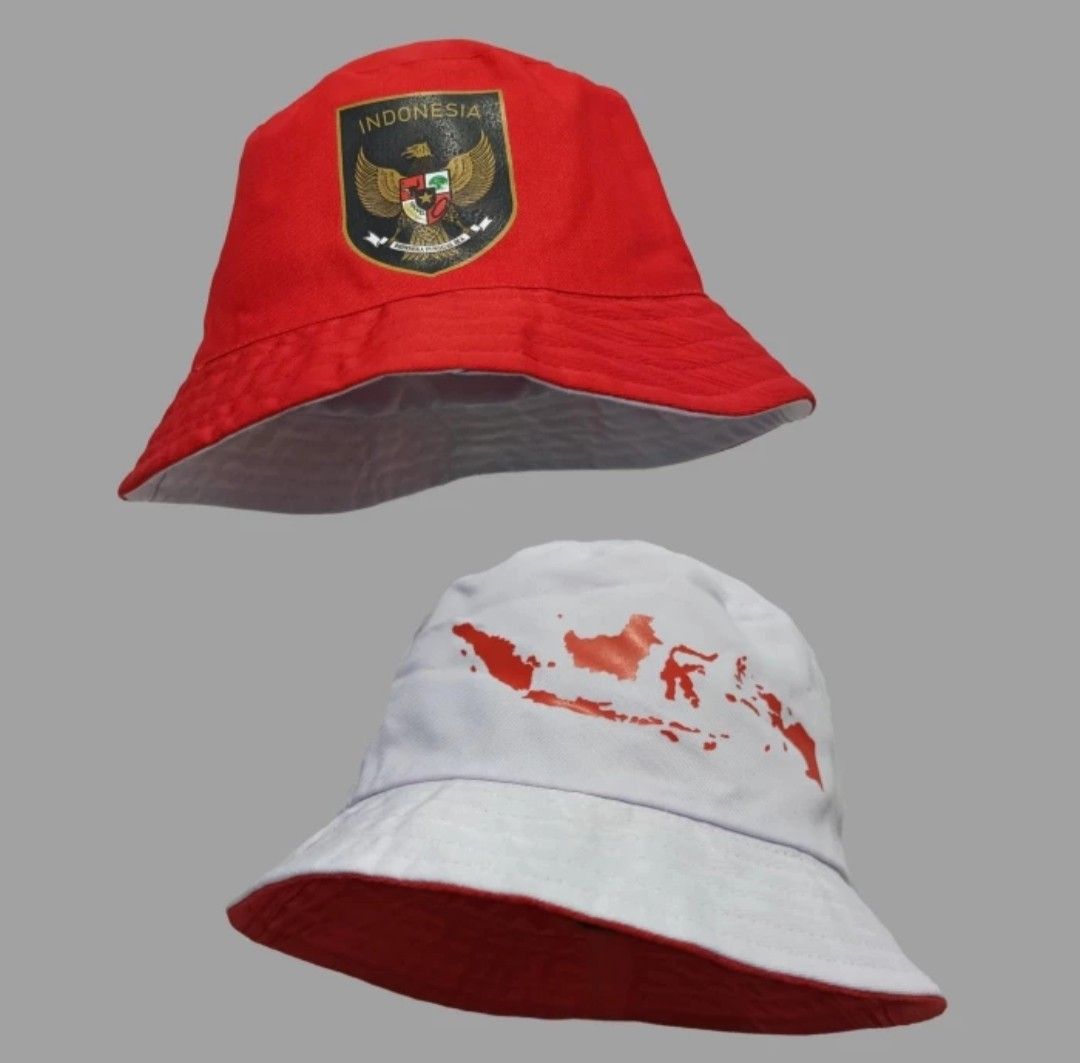 Topi timnas Indonesia, Fesyen Pria, Aksesoris, Topi di Carousell