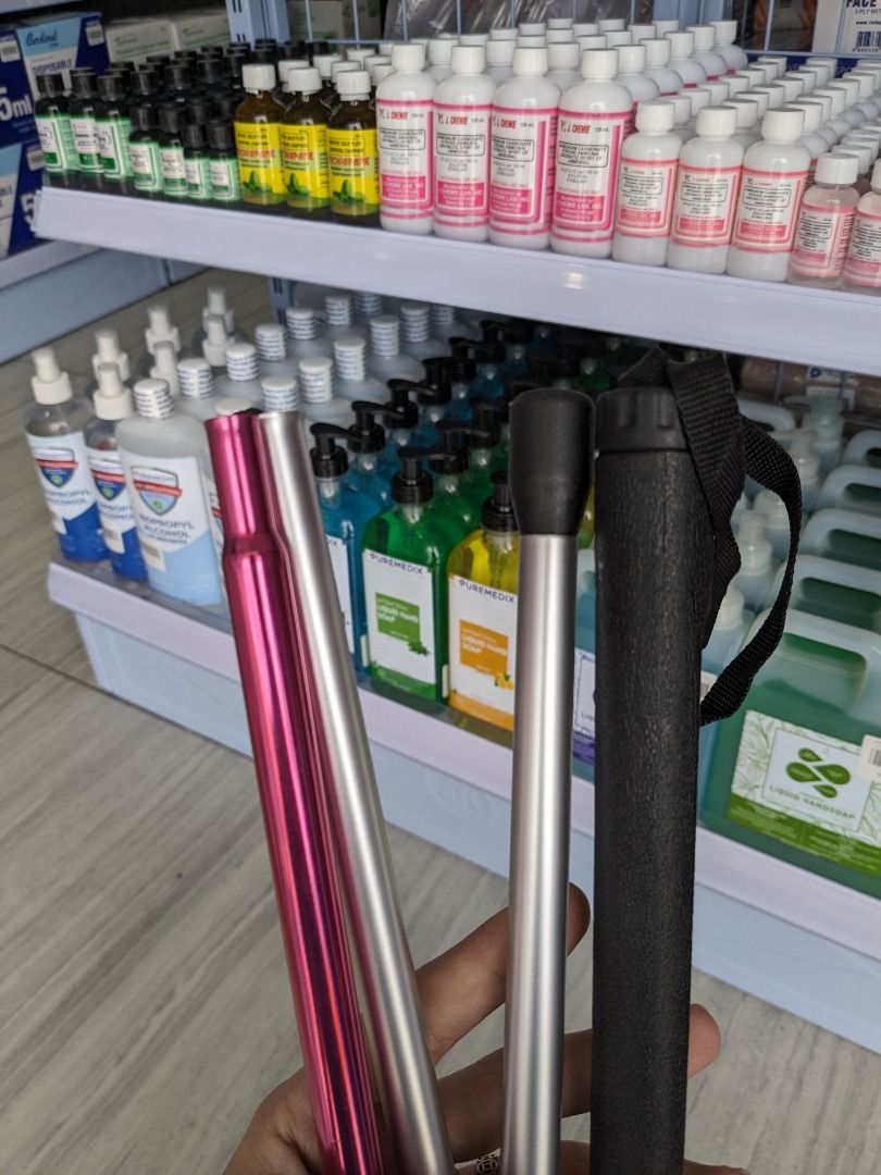 TUNGKOD PANG BULAG- BLIND STICK; FOLDABLE- WITH LEATHER CASE INCLUDED ...