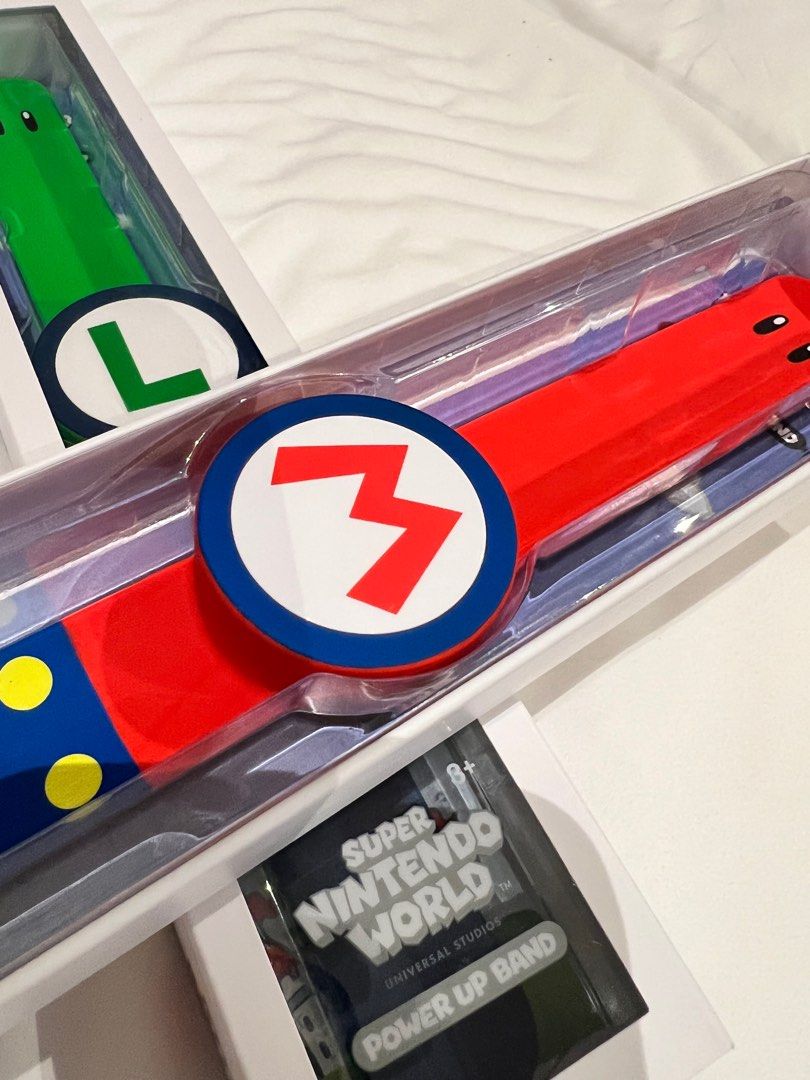 USJ Super Nintendo World Power Up Band - Mario & Luigi Bands, Hobbies ...