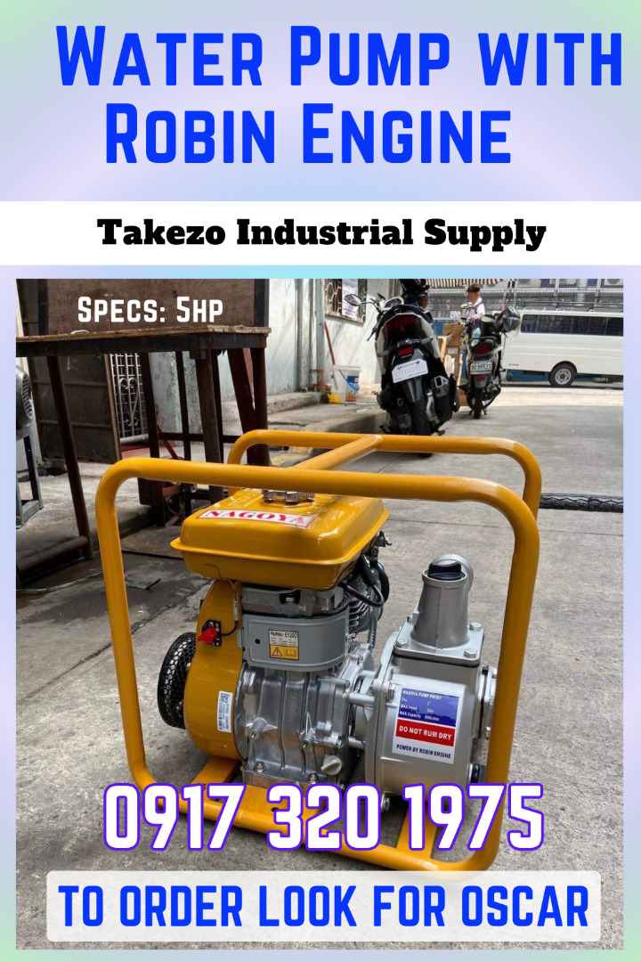 WATER PUMP WITH ROBIN ENGINE, Commercial & Industrial, Industrial ...