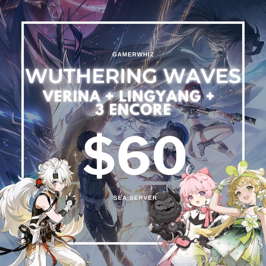 Wuthering Waves 3 ENCORE + VERINA + LINGYANG Guaranteed Account, Video ...