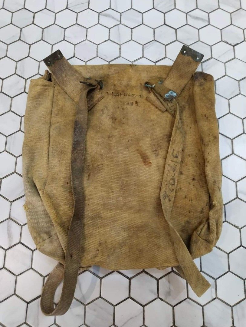 WW2 British Backpack Vintage, Men's Fashion, Bags, Backpacks on Carousell