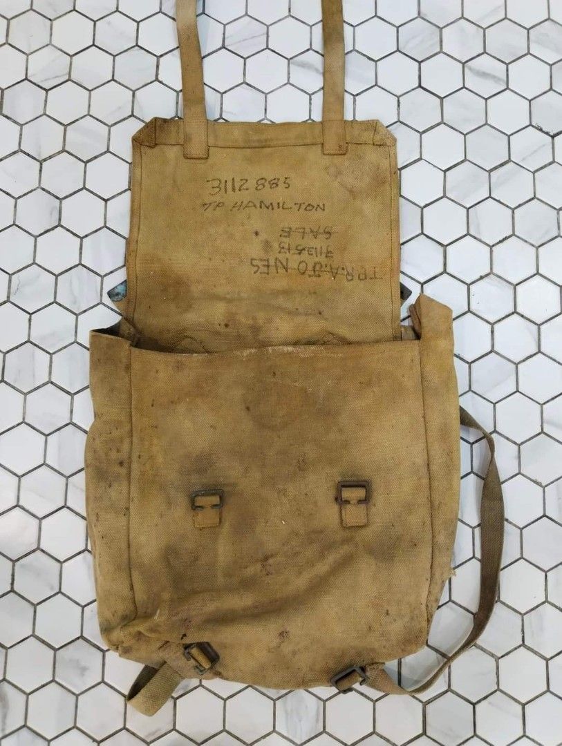 WW2 British Backpack Vintage, Men's Fashion, Bags, Backpacks on Carousell
