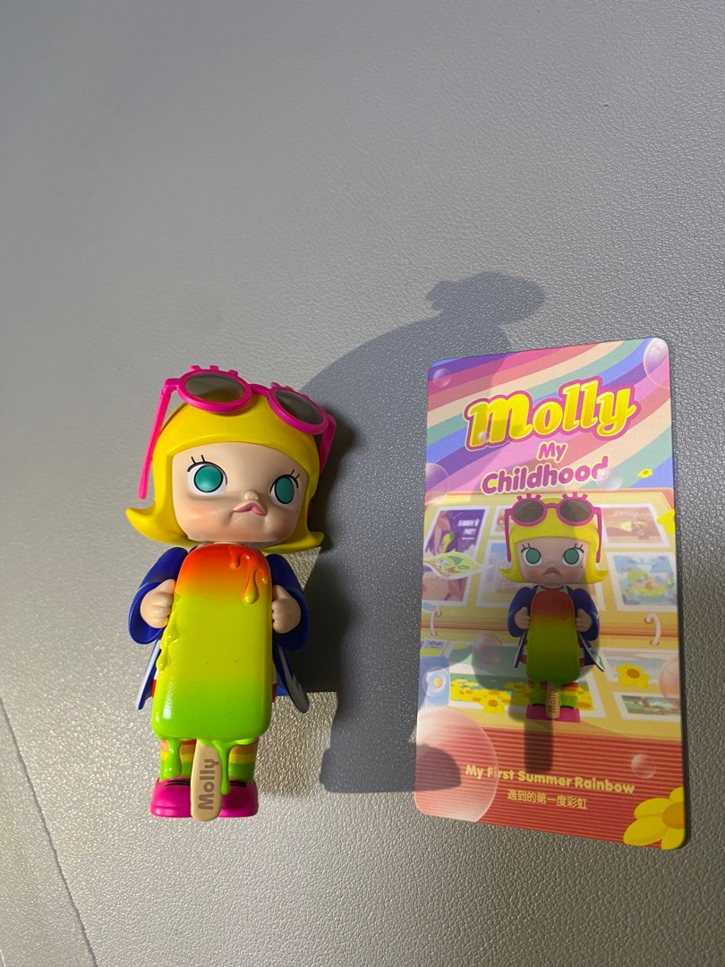 100% Authentic POPMART Molly My Childhood - My First Summer Rainbow ...