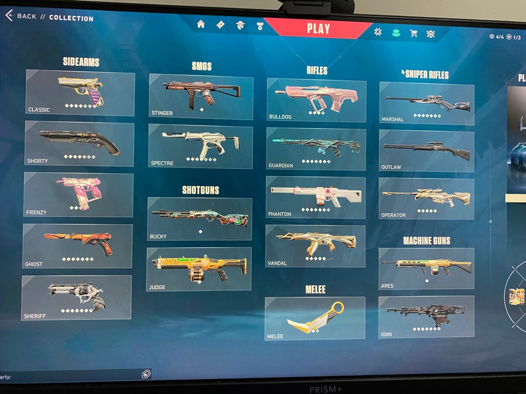 17 PREMIUM SKINS Valorant account, Hobbies & Toys, Toys & Games on ...