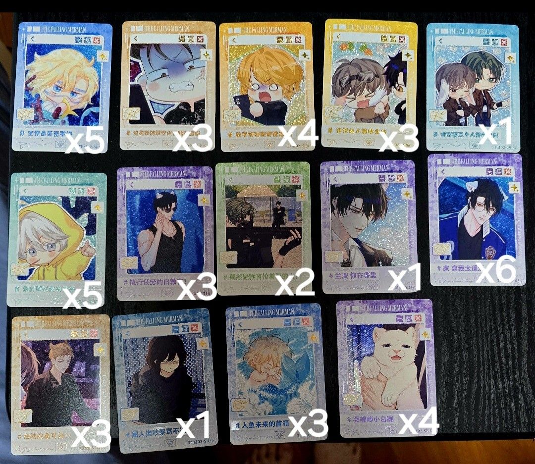 人鱼陷落 the fallen merman trading cards vol2, Hobbies & Toys, Memorabilia ...