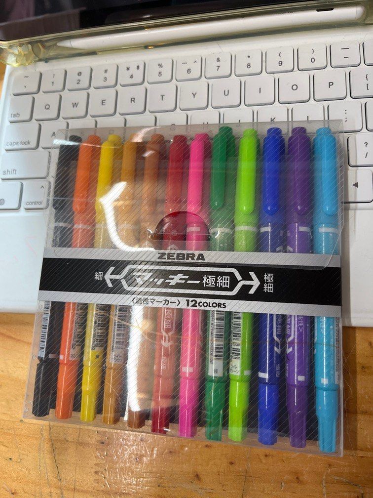 [全新包郵] Zebra 油性marker筆全套 馬克筆 全套12支 全新 Zebra 油性marker笔全套 马克笔 全套12支 marker pens 文具 画画工具 颜料画笔 艺术 ...