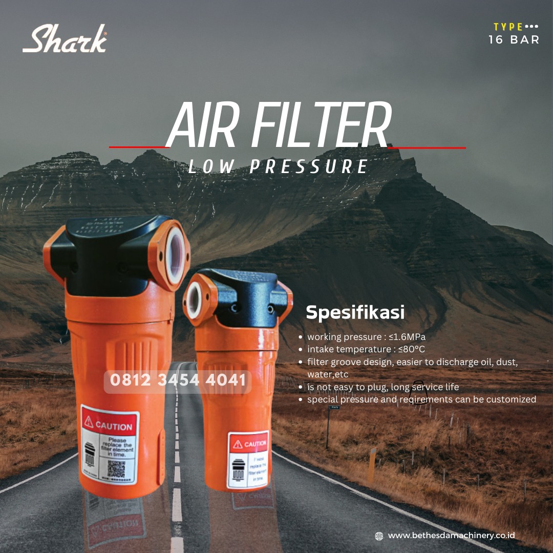 Air Filter H-010F Kompresor Udara Shark 16 Bar, Motor di Carousell
