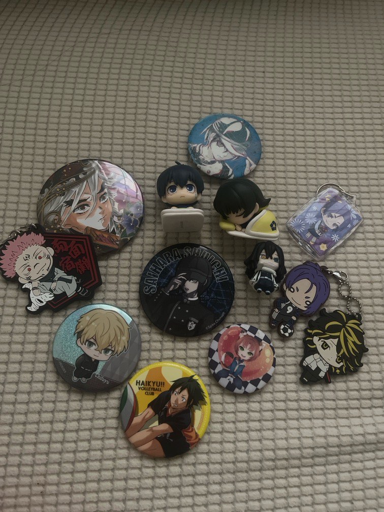 Assorted Anime Merch Set - Blue Lock, Demon Slayer, Jujutsu Kaisen ...