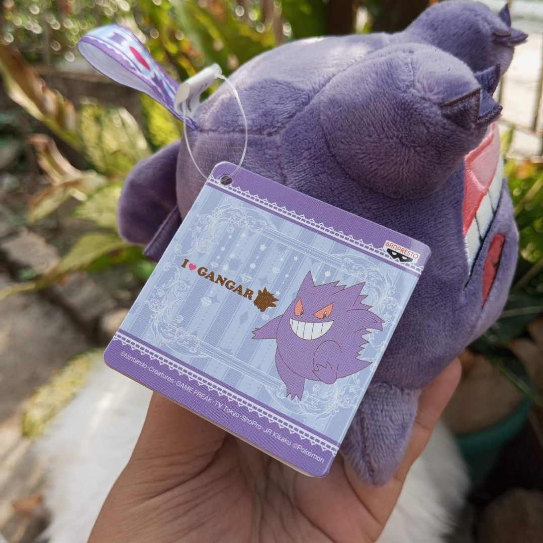 BANPRESTO Pokemon I Love Gengar Original Plush Toy Japan, Hobbies ...