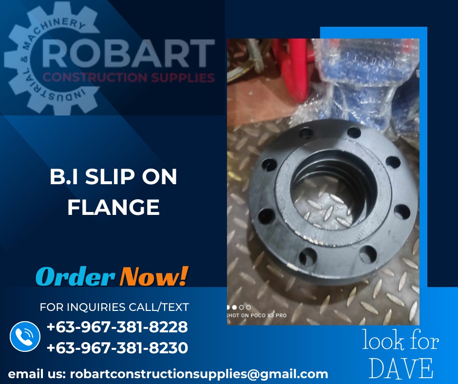 B.I SLIP ON FLANGE, Commercial & Industrial, Construction Tools ...