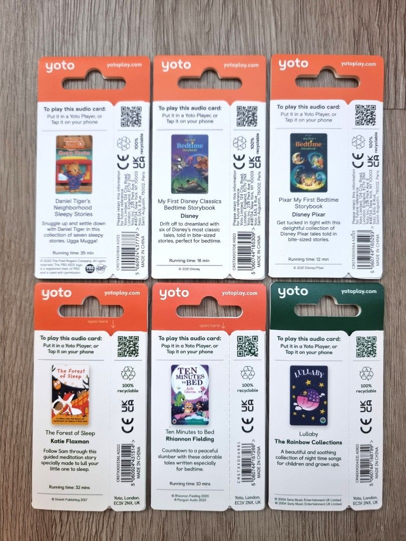 ($82 value) rework Big Bedtime Yoto cards bundle / Daniel Tiger Sleepy ...