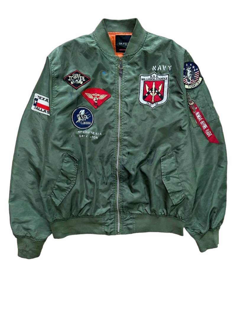 Bomber Flight Jacket Patches, Men's Fashion, Coats, Jackets and ...