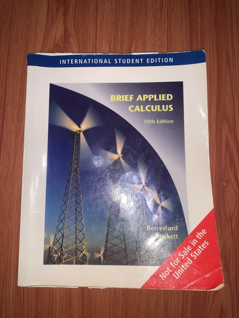 Brief applied calculus 微積分原文書, 書籍、休閒與玩具, 書本及雜誌, 教科書、參考書在旋轉拍賣