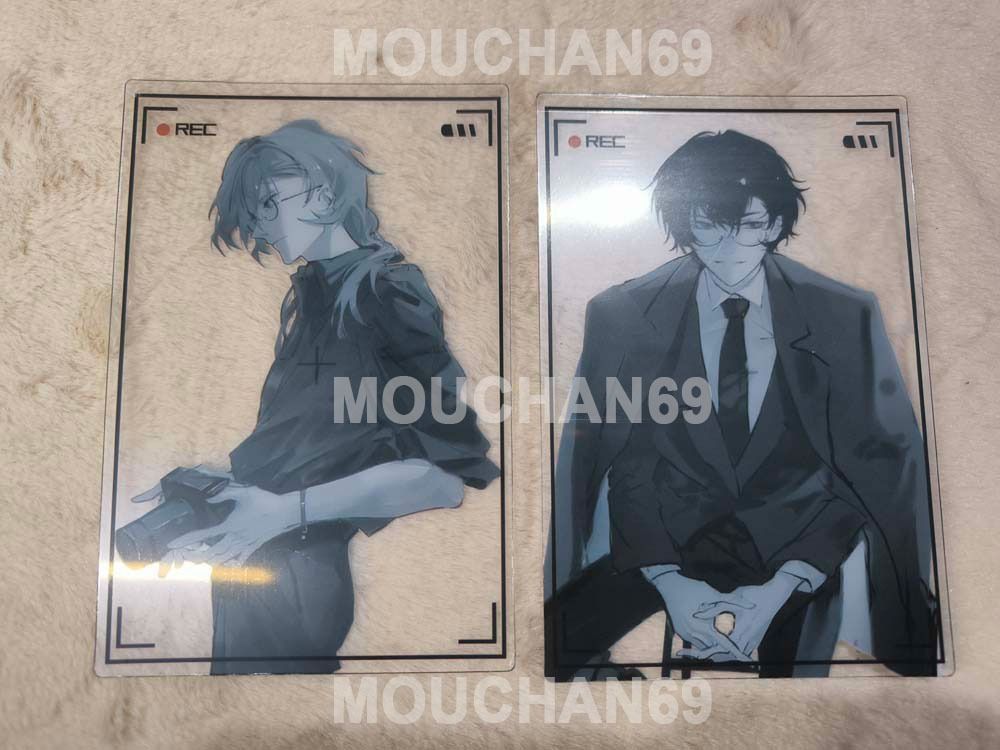 Bungo Stray Dog Transparent Photo Set BSD Osamu Dazai Chuuya Nakahara ...