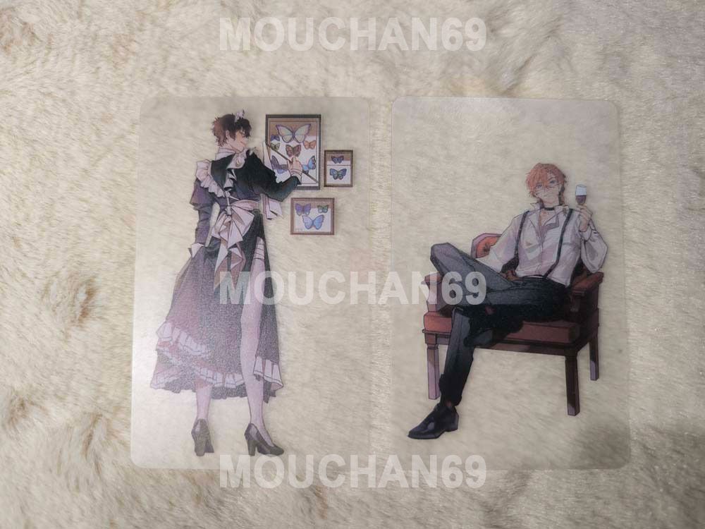 Bungo Stray Dog Transparent Photo Set BSD Osamu Dazai Chuuya Nakahara ...