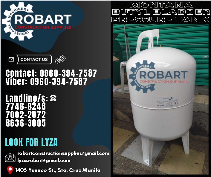 Butyl Bladder Pressure Tank (Vertical), Commercial & Industrial ...