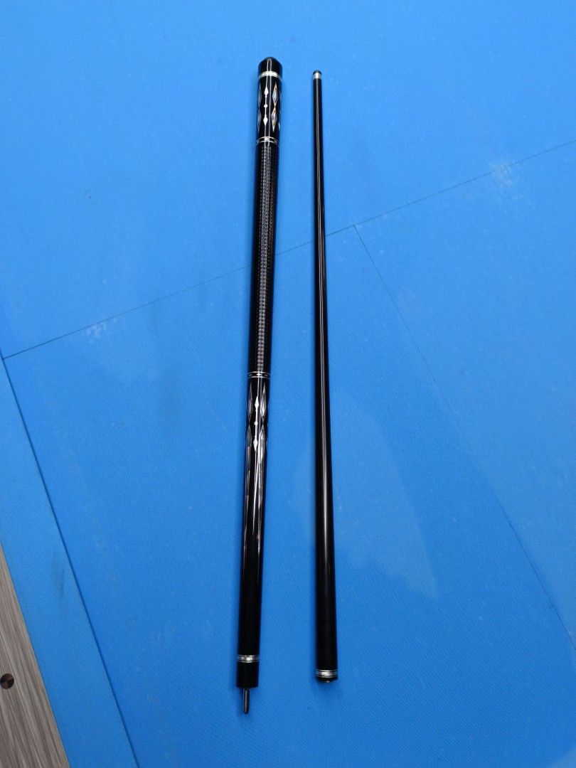 Carbon Fiber Pool Cue – Ultra Low Deflection with Kamui Clear Soft Tip ...