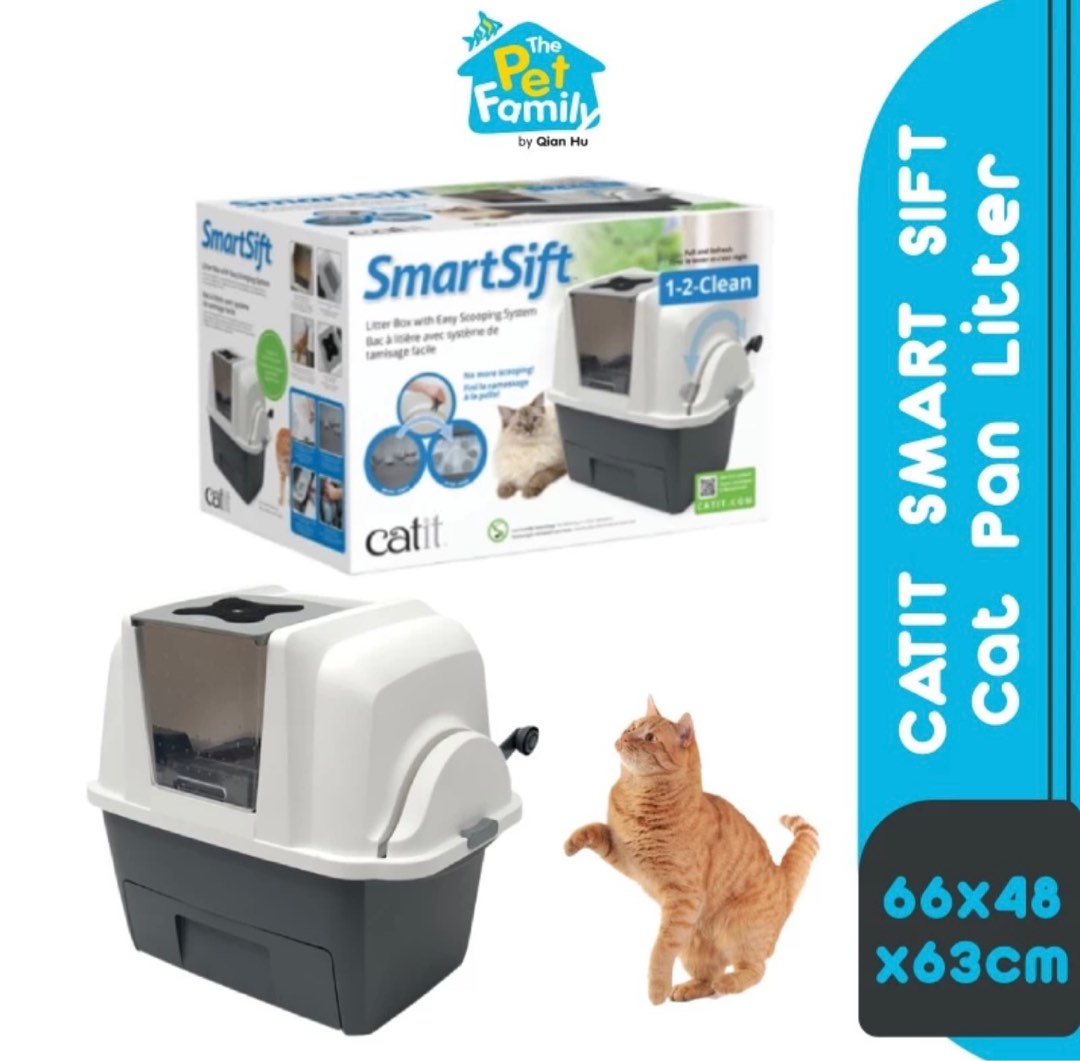 CATIT Smartsift Cat Litter Box, Pet Supplies, Homes & Other Pet ...