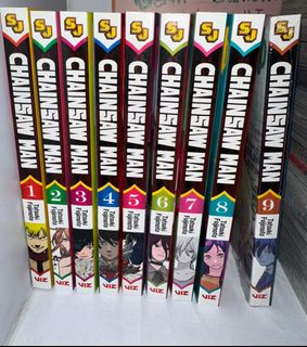 JJK Jujutsu Kaisen vol.8 & CSM Chainsaw Man vol.9 manga set, Hobbies ...